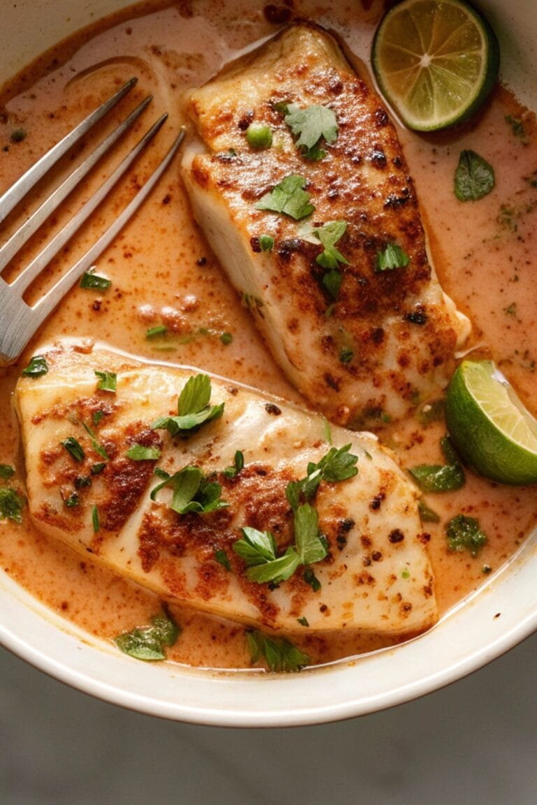 Coconut Lime Fish with Garlic Butter - Mileyshome