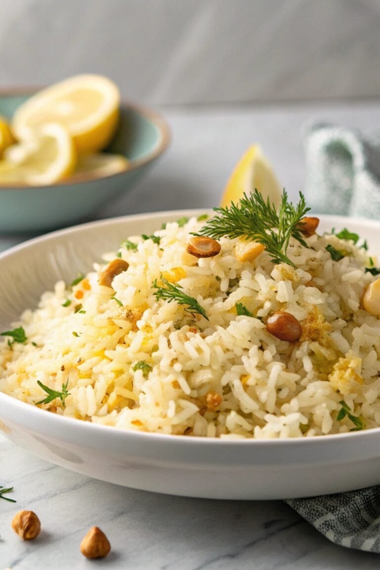 Lemon Rice Pilaf Recipe – Fluffy, Herby & Ready in Minutes - Mileyshome