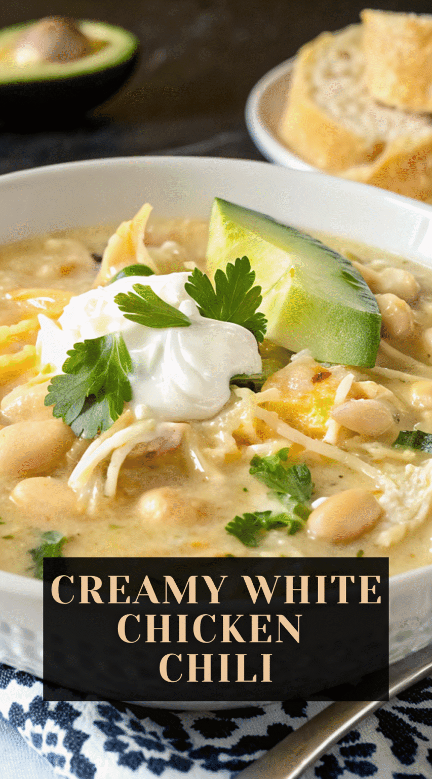 Creamy White Chicken Chili – Cozy and Comforting Dinner Recipe - Mileyshome
