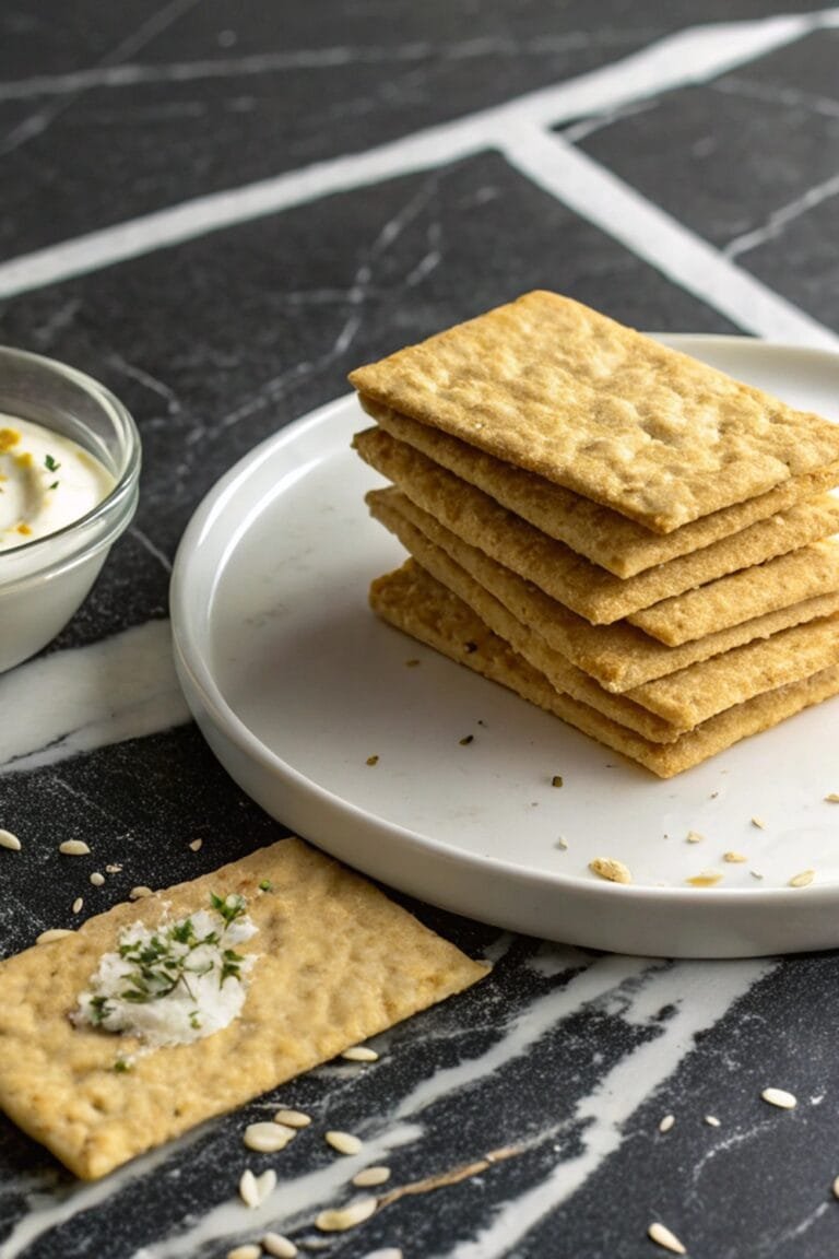 Savory Oat Crackers with Dip – An Easy & Tasty Evening Snack - Mileyshome