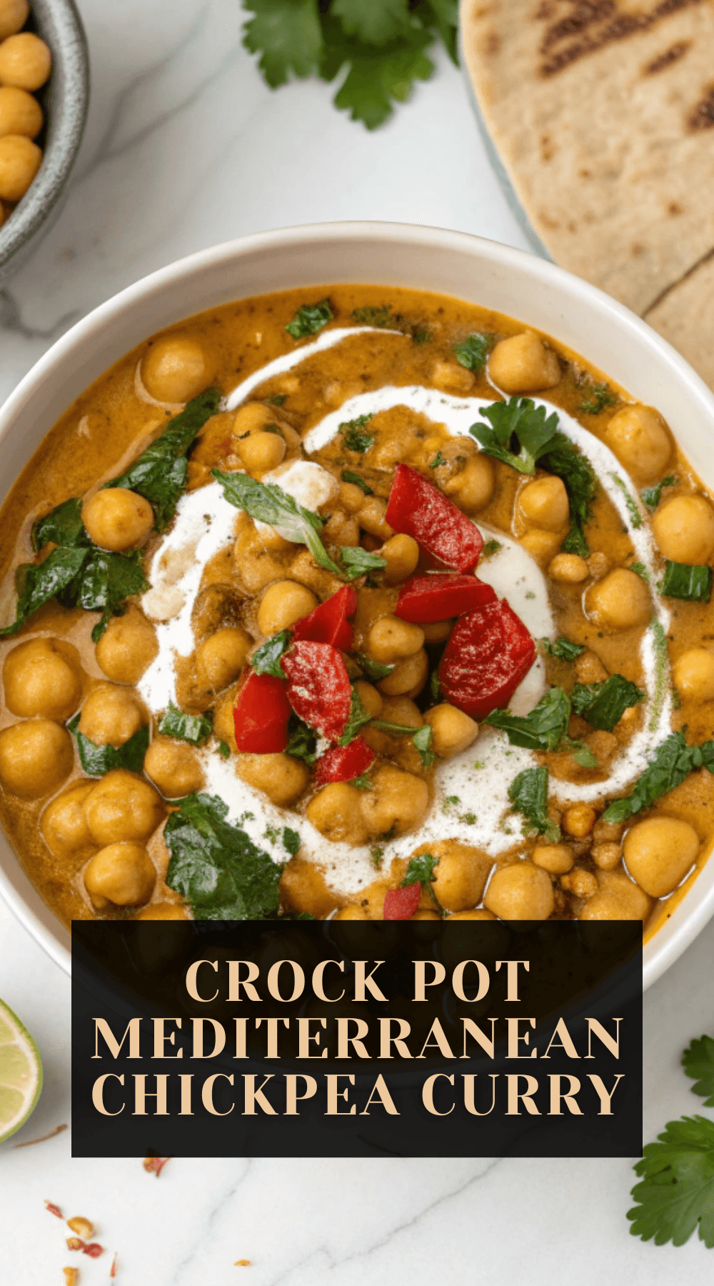 Crock Pot Mediterranean Chickpea Curry - Mileyshome